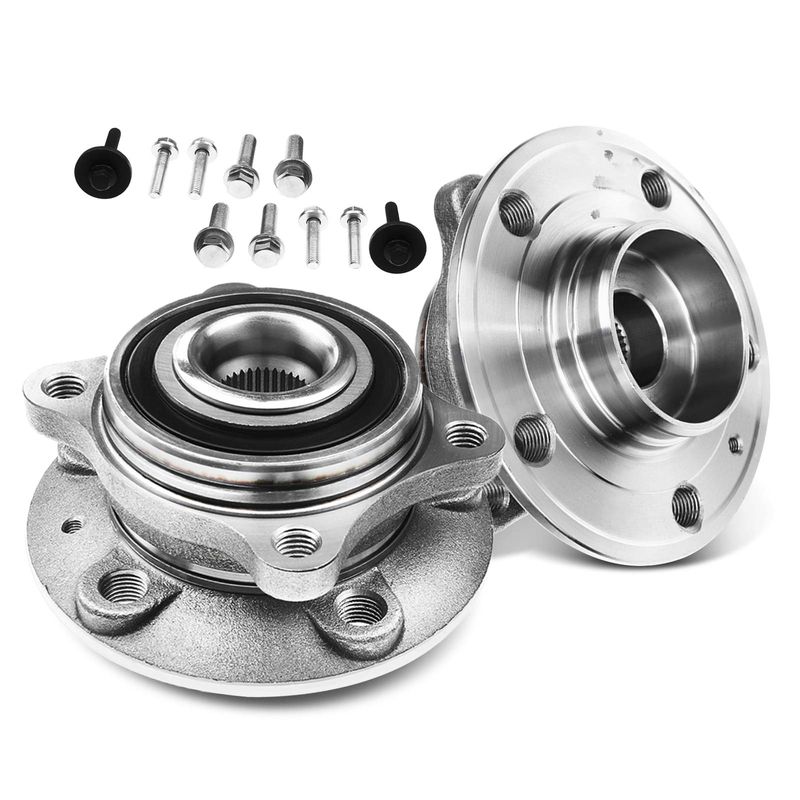 2 Pcs Front Wheel Bearing & Hub Assembly for Volvo S60 S80 V70 XC70