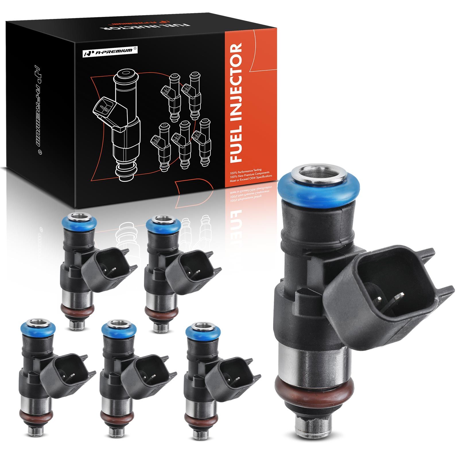 6 Pcs Fuel Injectors for Ford Edge Explorer F-150 Mustang Lincoln MKT ...