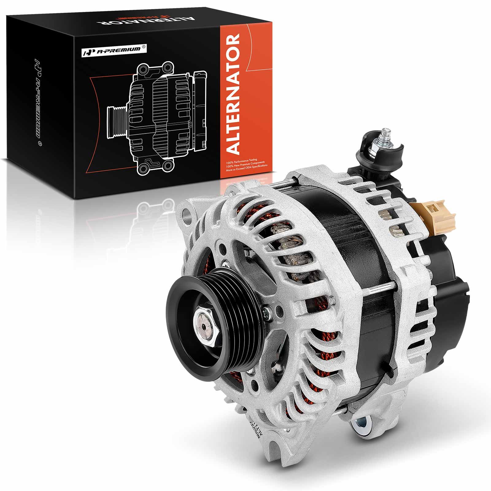 Alternator 210A 12V CW 6-Groove Pulley for 2017 Ford Police Interceptor ...