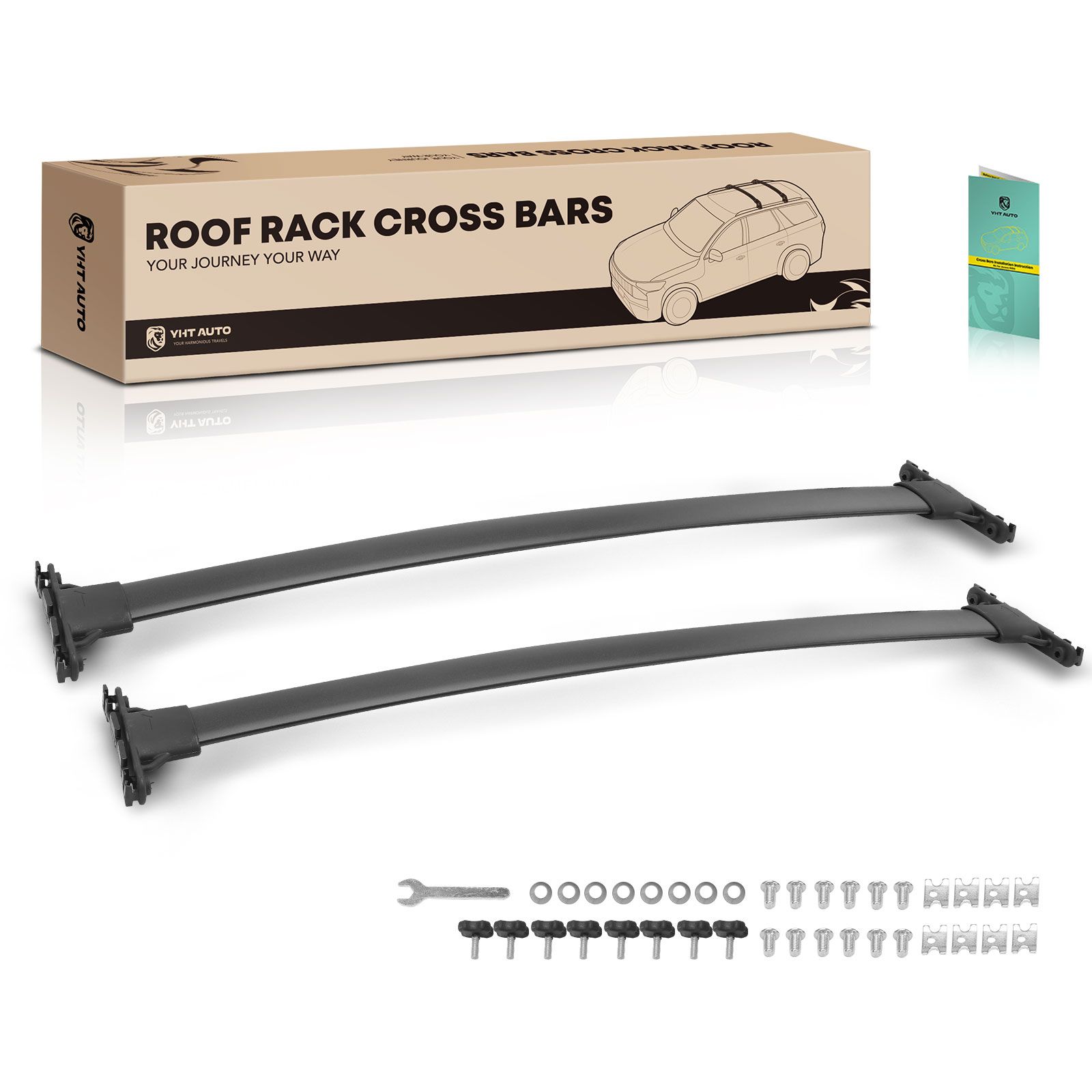 Black Aluminum Alloy Roof Rack Cross Bars for 2010-2015 Lexus RX350 | A ...