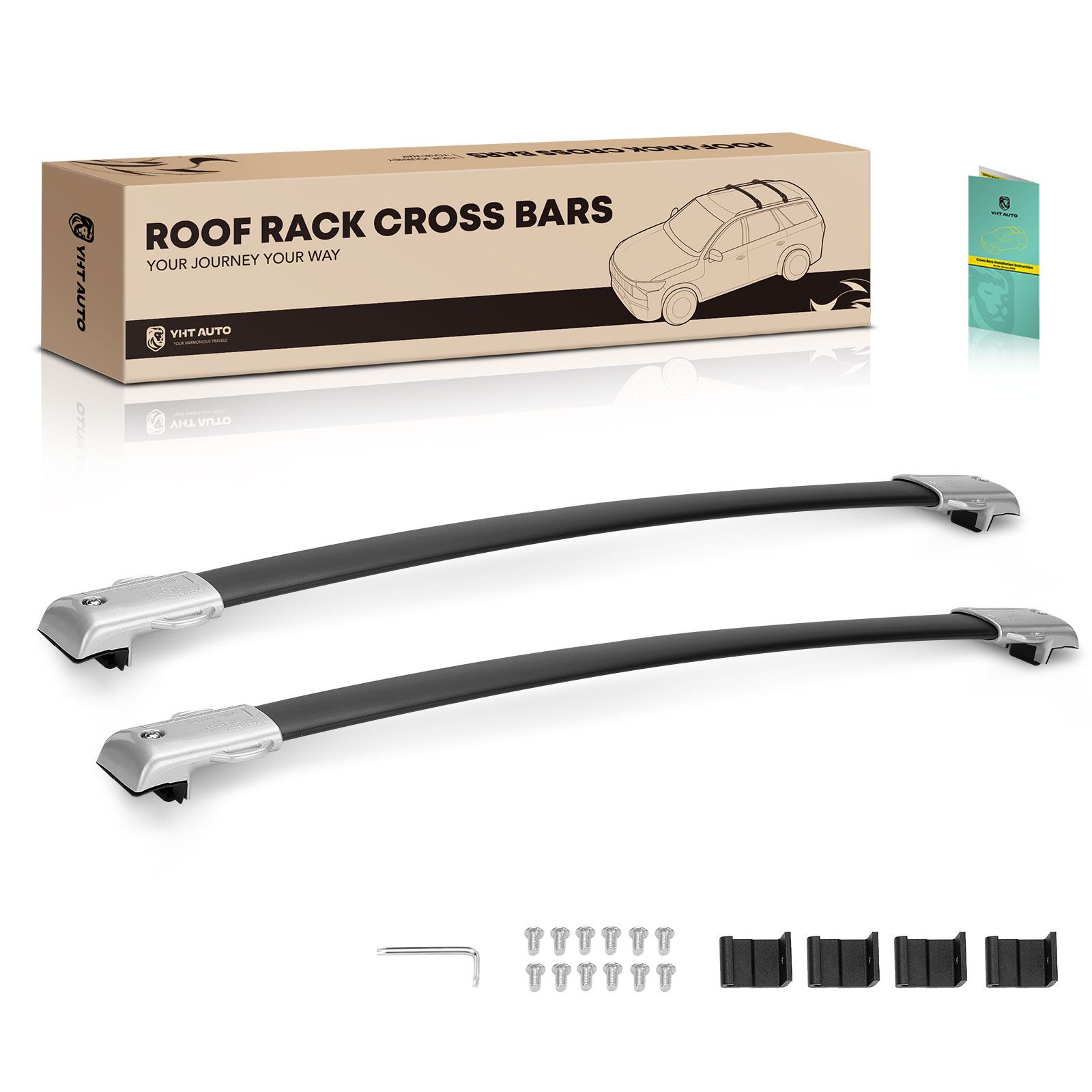 Black Aluminum Alloy Roof Rack Cross Bars for Lexus GX460 2010-2023 | A ...
