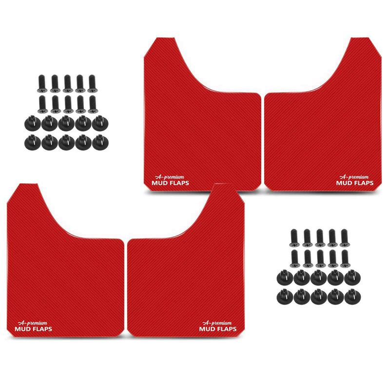 4 Pcs Front & Rear Splash Guards Mud Flaps for Chevy Dodge Ford Toyota ...