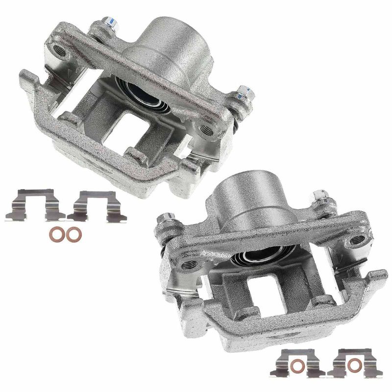 2 Pcs Rear Brake Caliper with Bracket for 2003-2005 Nissan 350Z | A-Premium