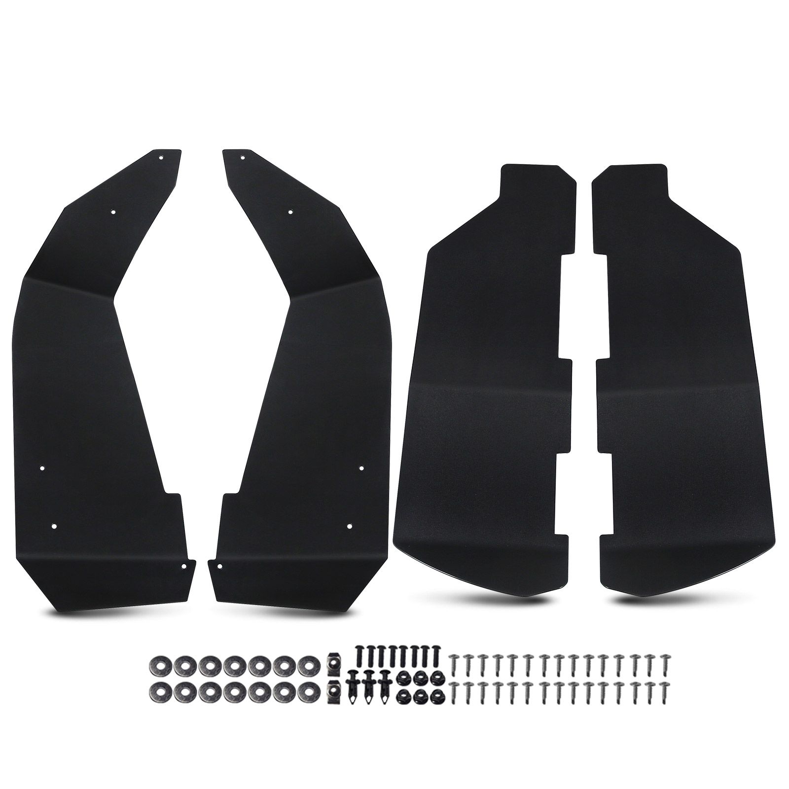 4 Pcs Front & Rear Mud Flaps Splash Guards for 2018 Polaris General 4 1000