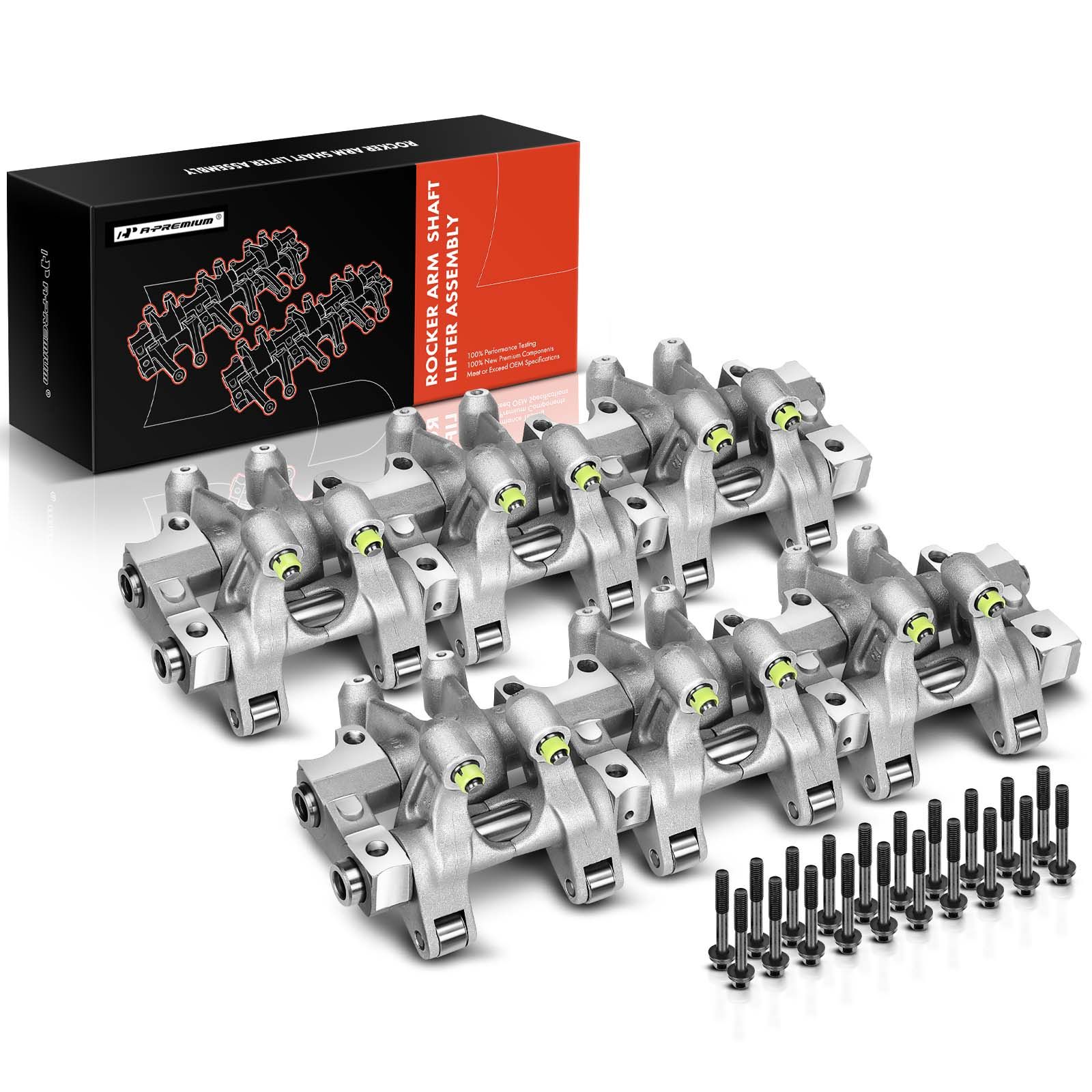 2 Pcs Intake & Exhaust Valve Rocker Arm Shaft Lifter Assembly for Dodge ...