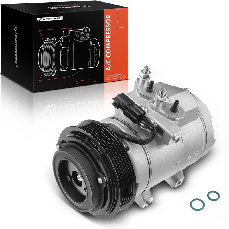 AC Compressor with Clutch & Pulley for Ford F-250 F-350 F-450 Super ...