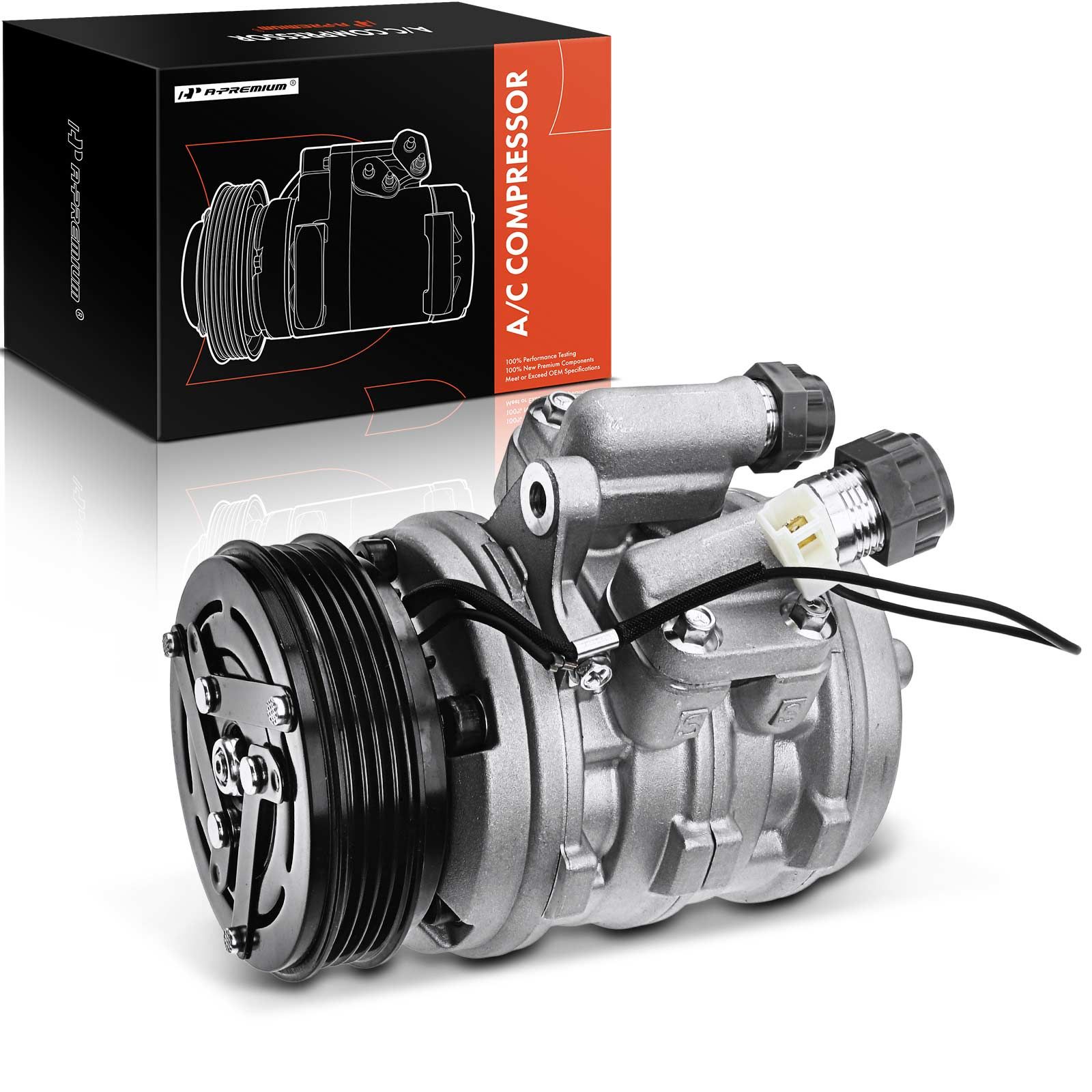 AC Compressor with Clutch & Pulley for Geo Metro Tracker Suzuki ...