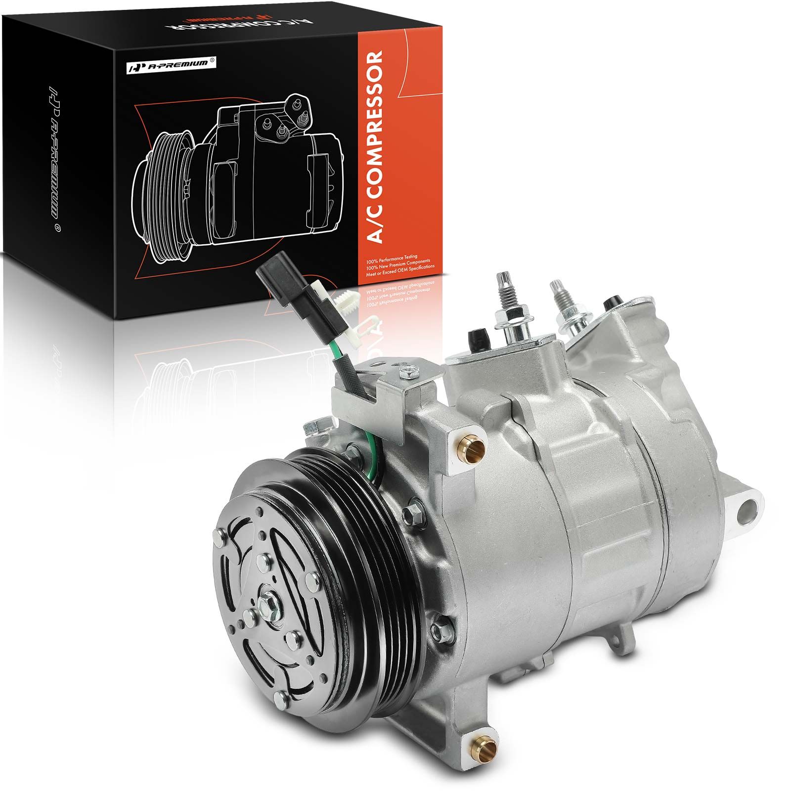AC Compressor with Clutch & Pulley for Ford Mustang EcoBoost Premium ...