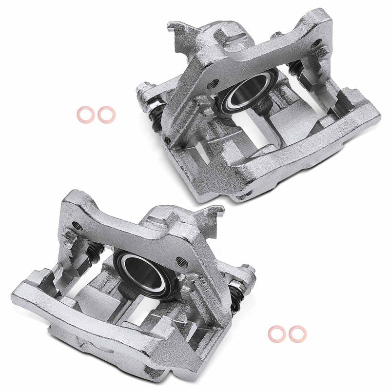 2 Pcs Rear Disc Brake Calipers with Bracket for Land Rover LR3 2005 ...