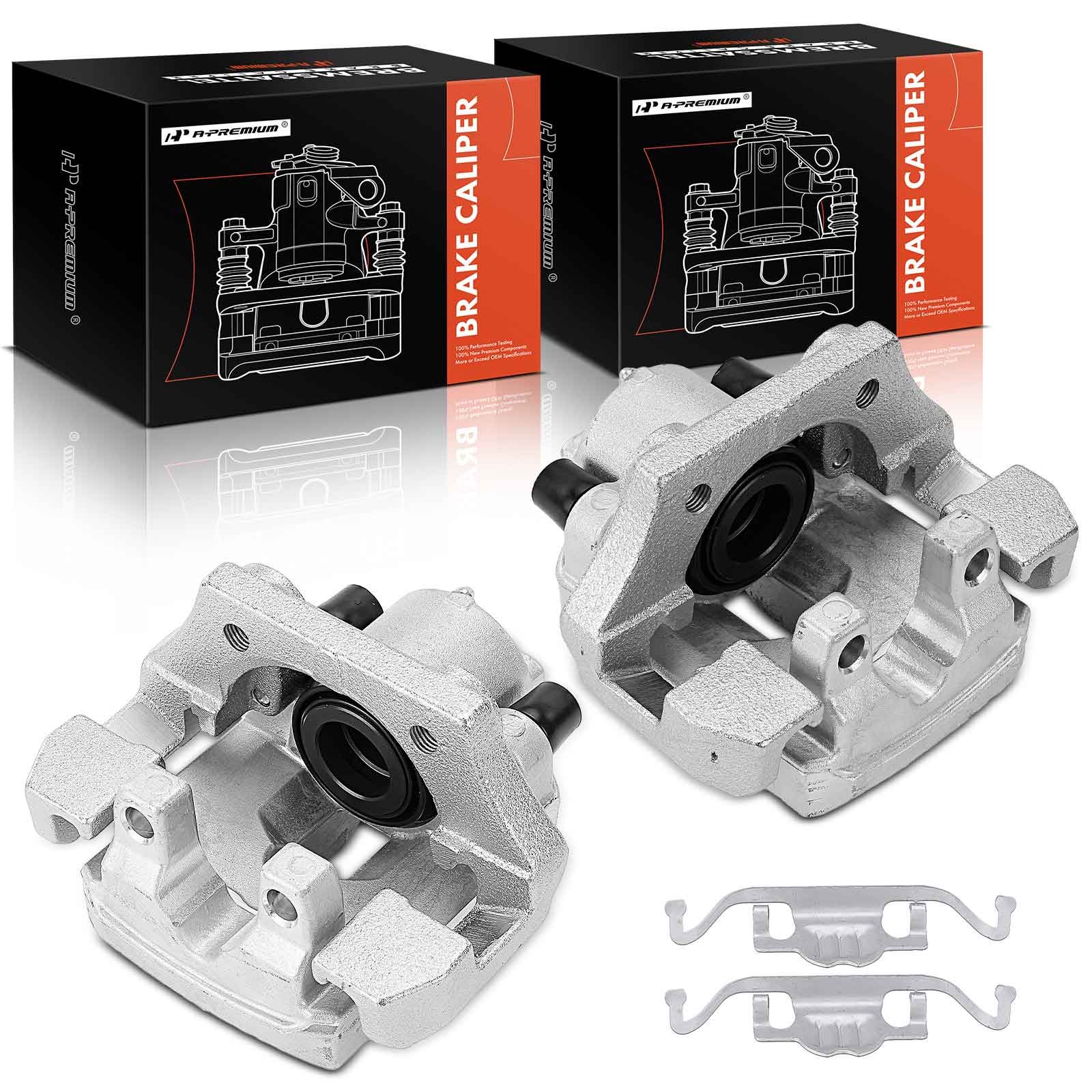 2 Pcs Rear Brake Caliper with Bracket for BMW X5 07-18 X6 09-19 2.0L 3.0L | A-Premium