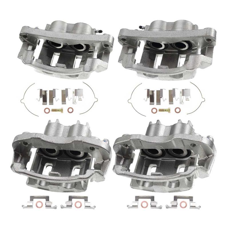 4 Pcs Front & Rear Disc Brake Calipers for 2000-2004 Ford F-350 Super ...