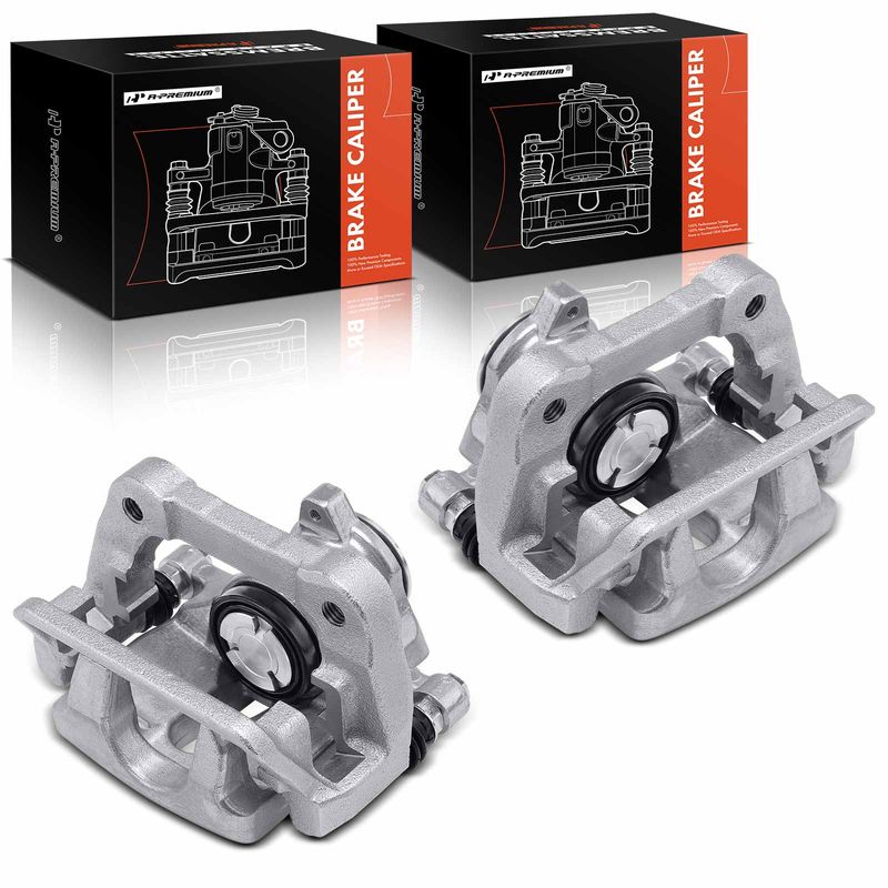 2 Pcs Rear Disc Brake Caliper with Bracket for 2010-2017 Volvo XC60