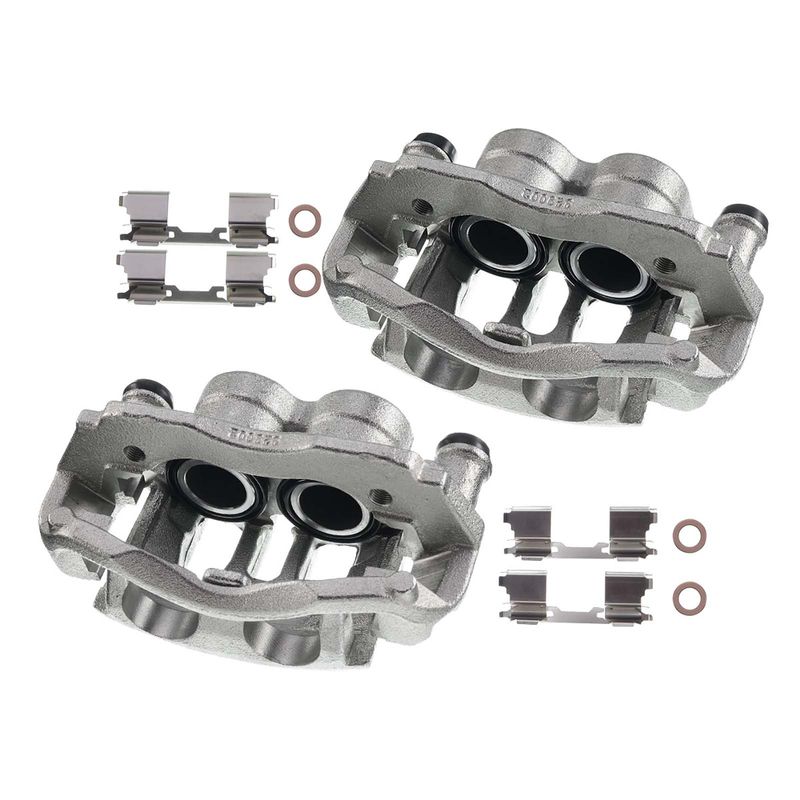 2 Pcs Front Disc Brake Calipers with Bracket for Dodge Mercedes ...
