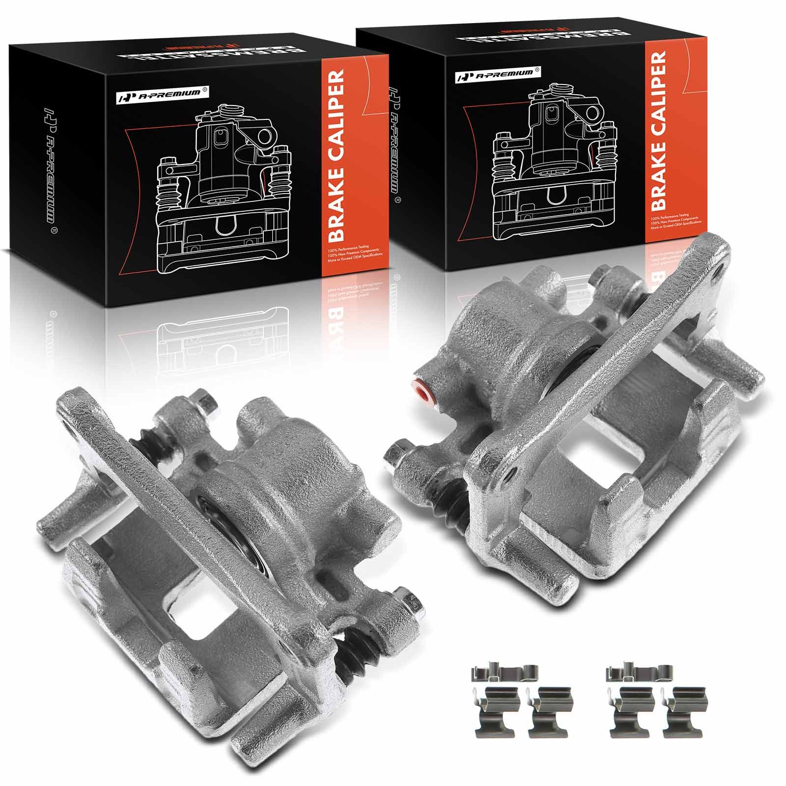 2 Pcs Rear Brake Caliper with Bracket for Chrysler 200 Dodge Avenger ...