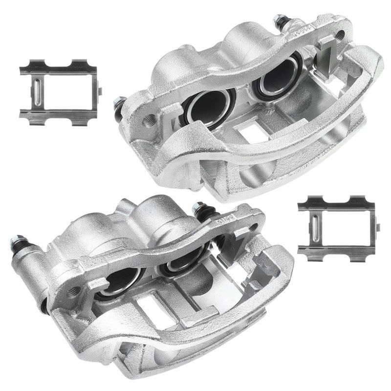 2 Pcs Rear Disc Brake Calipers with Bracket for Dodge Freightliner ...