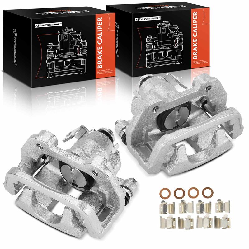 2 Pcs Rear Brake Caliper with Bracket for Ford Explorer Flex Taurus ...