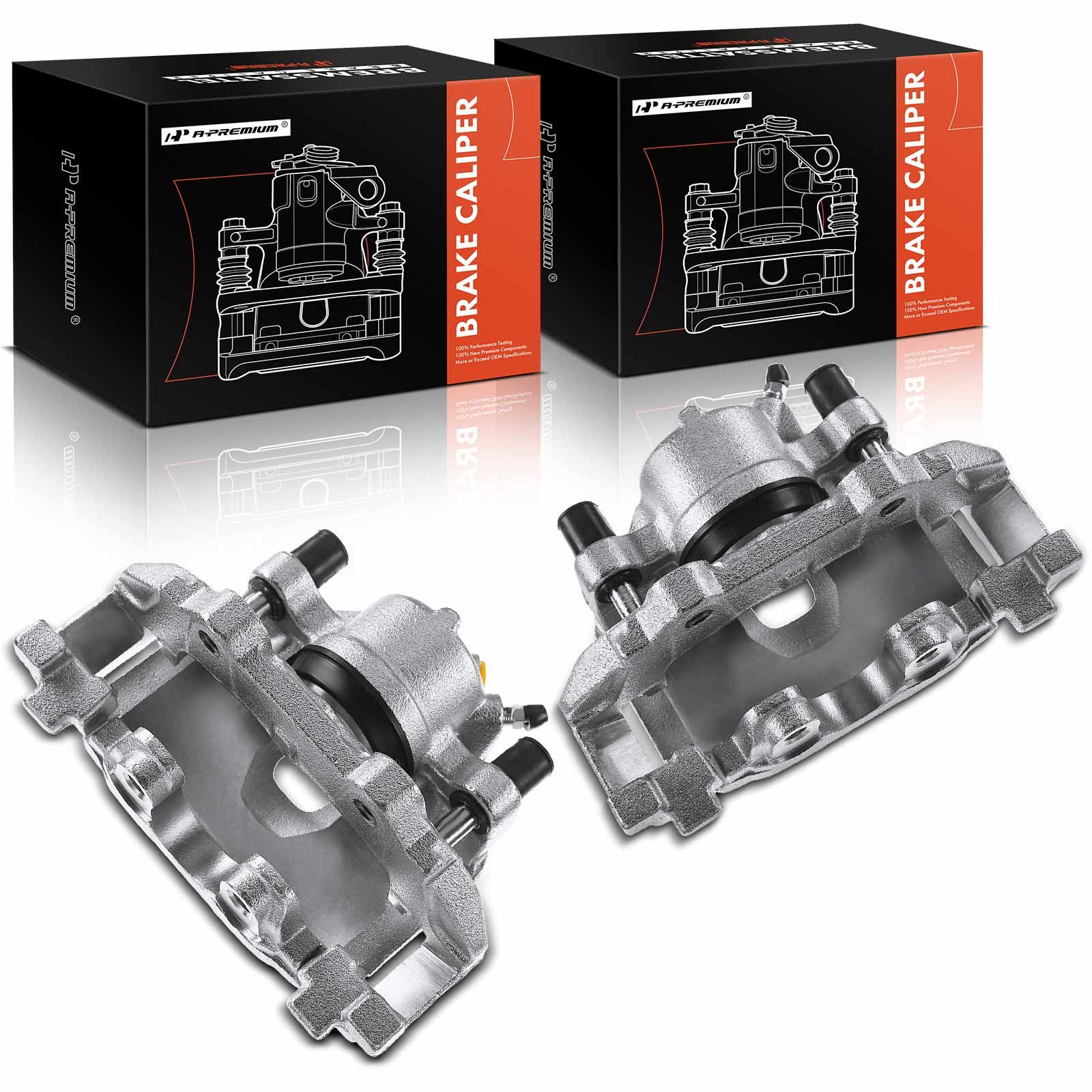 2 Pcs Front Brake Caliper with Bracket for Ford Escape Transit Connect ...