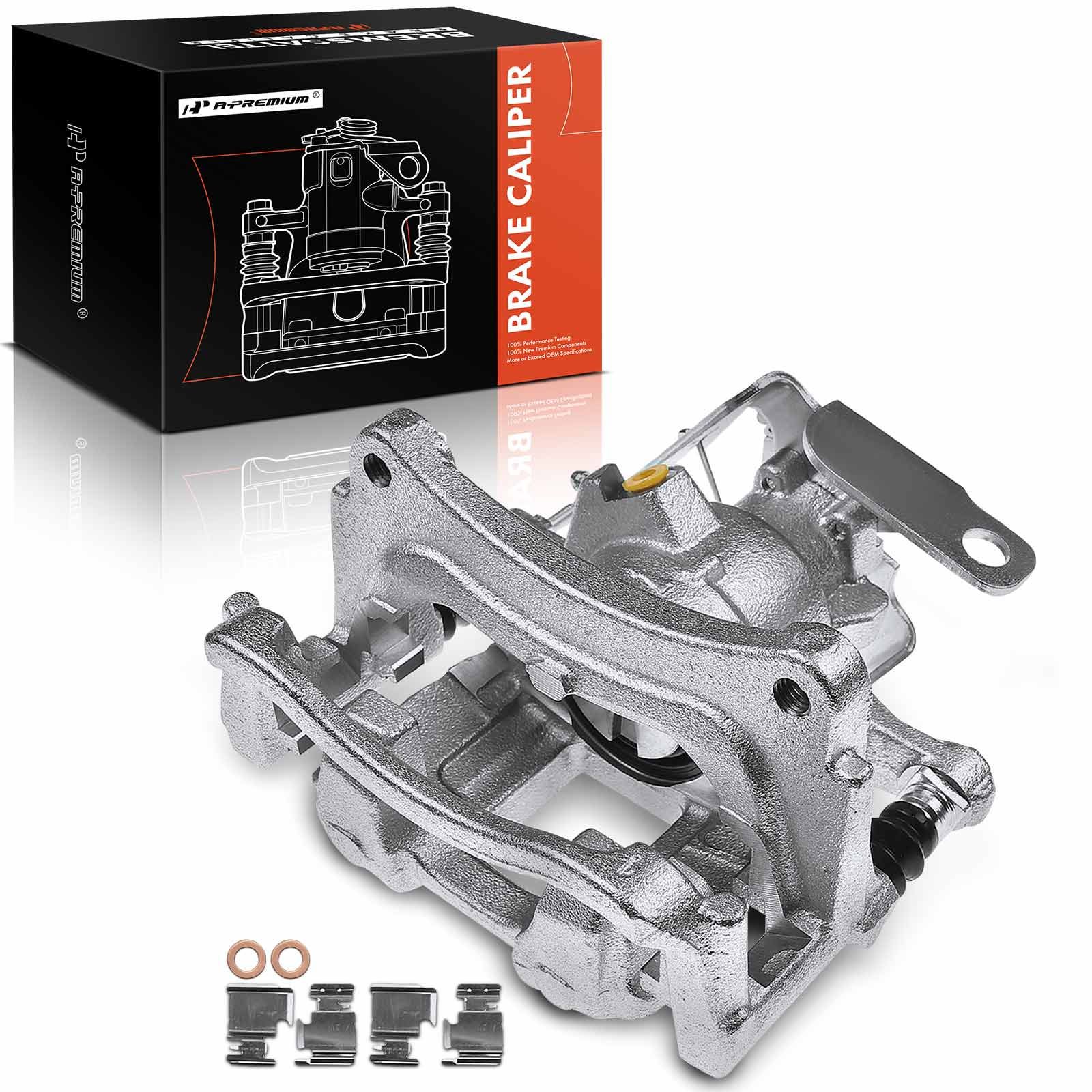 Rear Passenger Brake Caliper with Bracket for 2016 Cadillac ATS | A-Premium