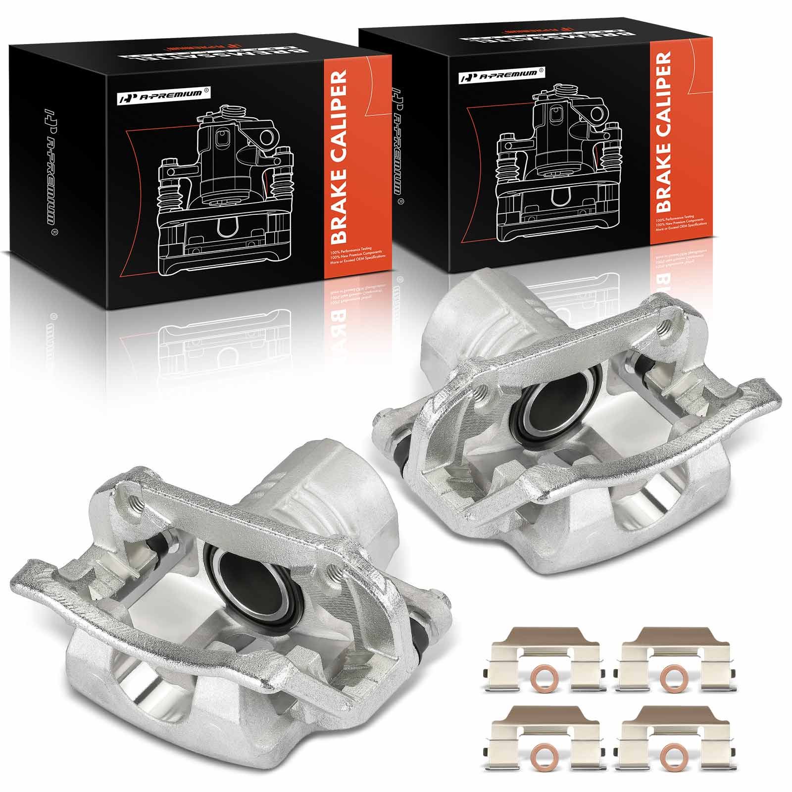 2 Pcs Rear Brake Caliper with Bracket for Cadillac CTS 2008 V6 3.6L | A ...