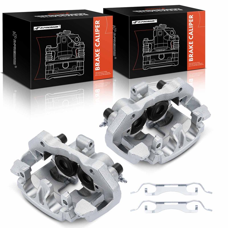 2 Pcs Front Brake Caliper with Bracket for Mercedes-Benz W166 GLE350 ML350