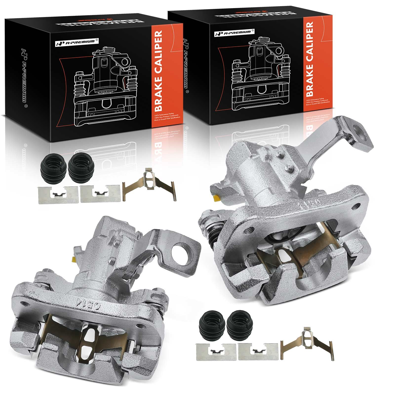 2 Pcs Rear Brake Caliper with Bracket for Honda Civic 1992-2000 Acura ...