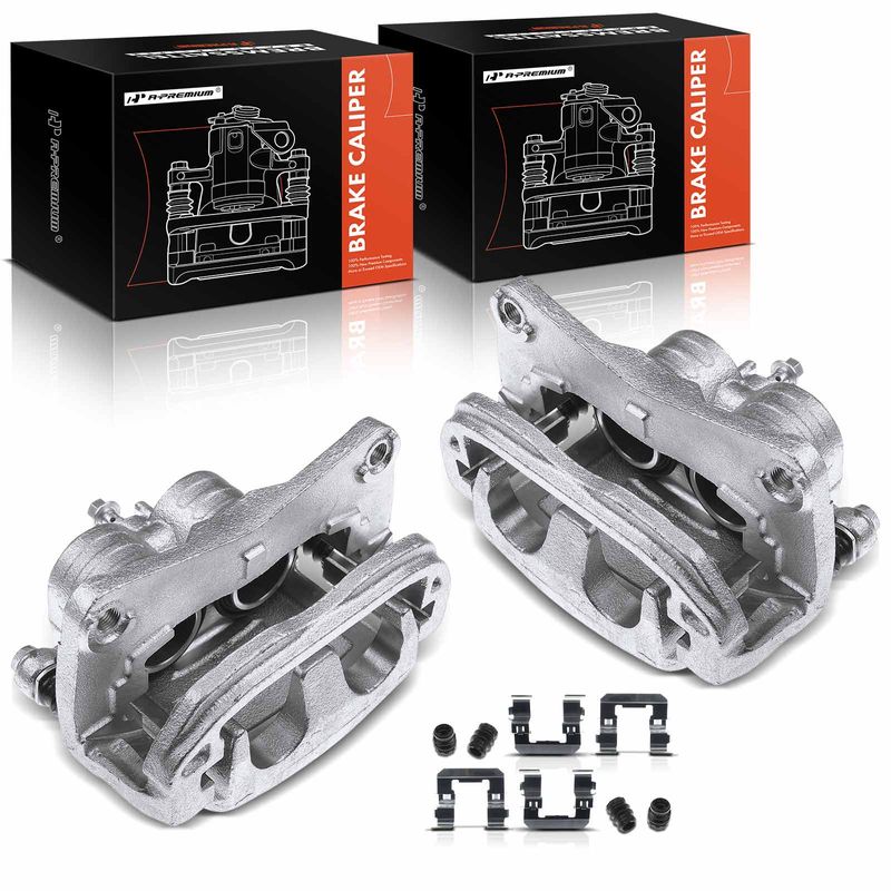 2 Pcs Front Brake Caliper with Bracket for 2011 Subaru Impreza