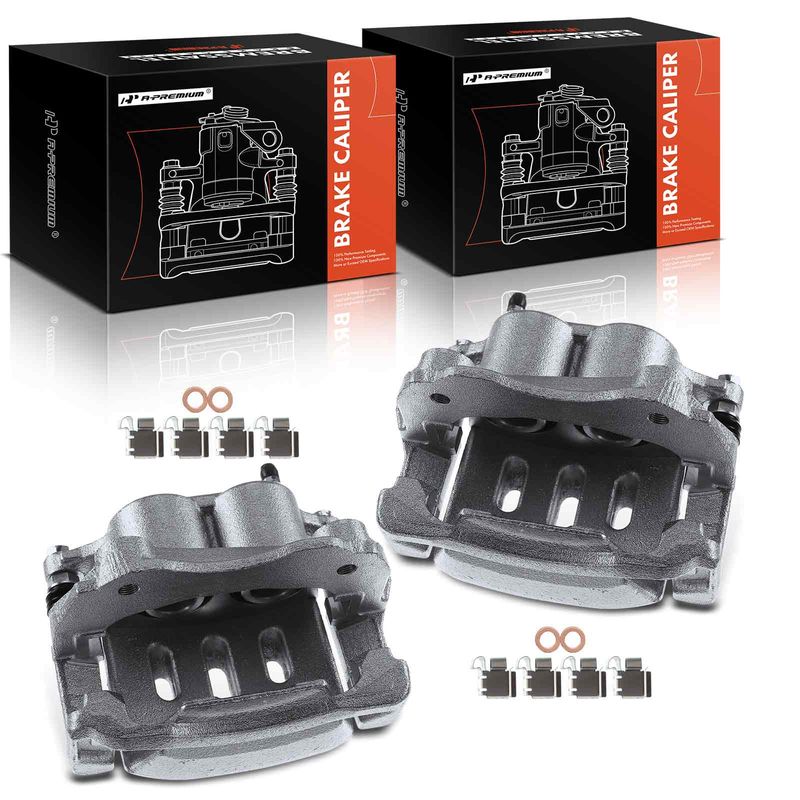 2 Pcs Front Brake Caliper with Bracket for 2000 Lexus GS300