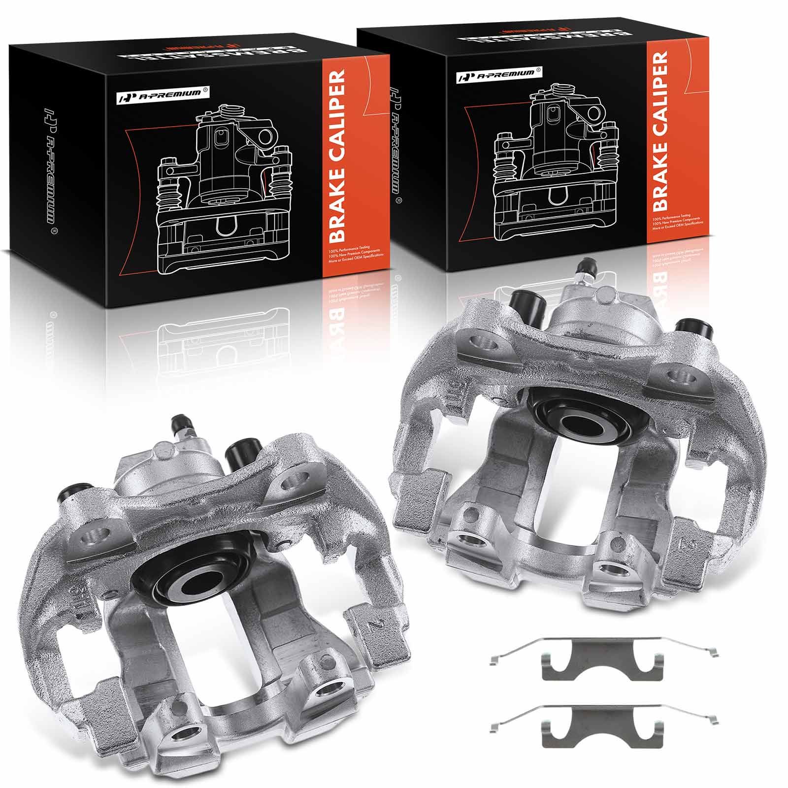 2 Pcs Rear Brake Caliper with Bracket for Mercedes-Benz E350 E500 ...