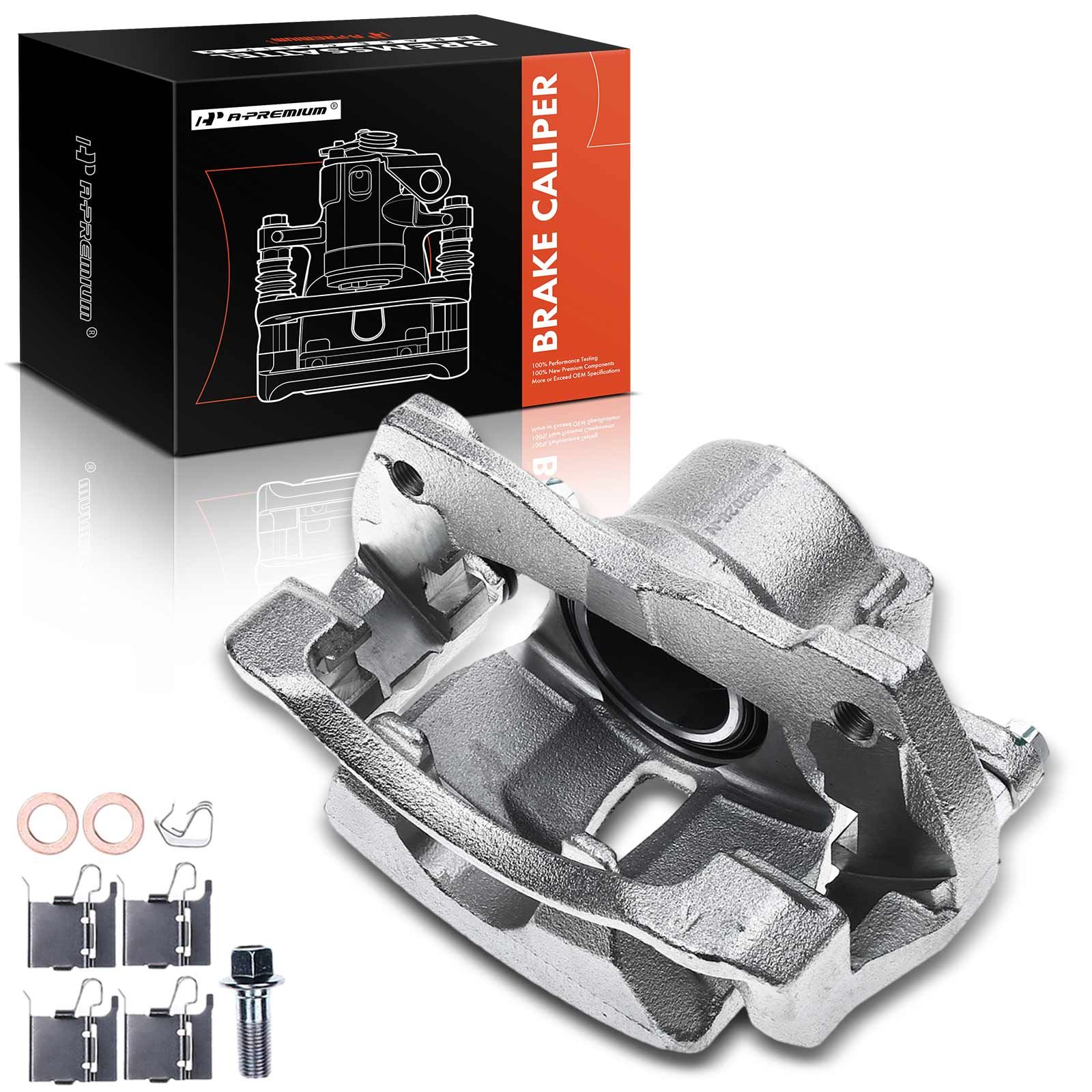 Front Passenger Brake Caliper with Bracket for Toyota Corolla 2009-2019 ...