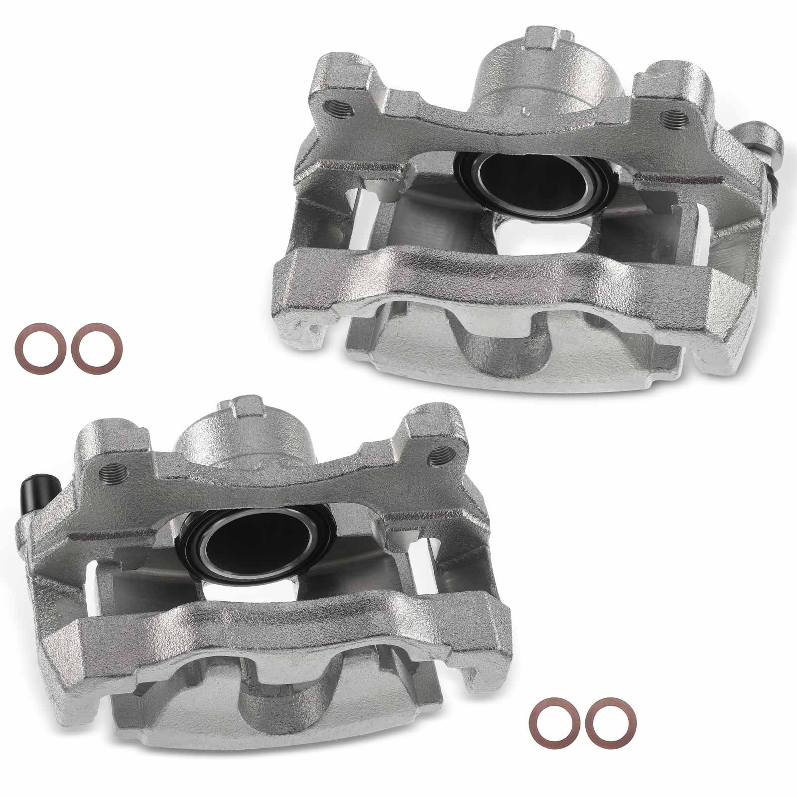 2 Pcs Front Brake Caliper with Bracket for Infiniti G35 2007-2008 G37 ...