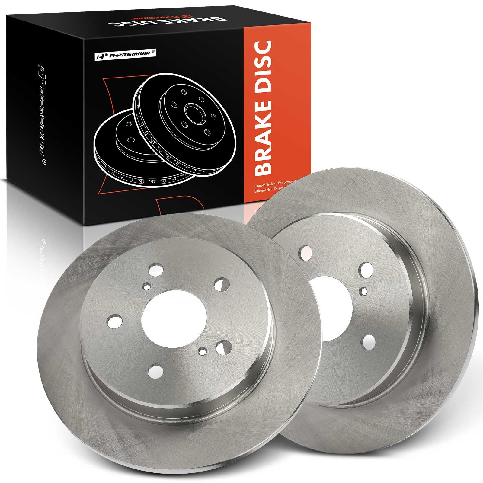 2 Pcs Rear Disc Brake Rotors for 2018 Toyota Camry | A-Premium