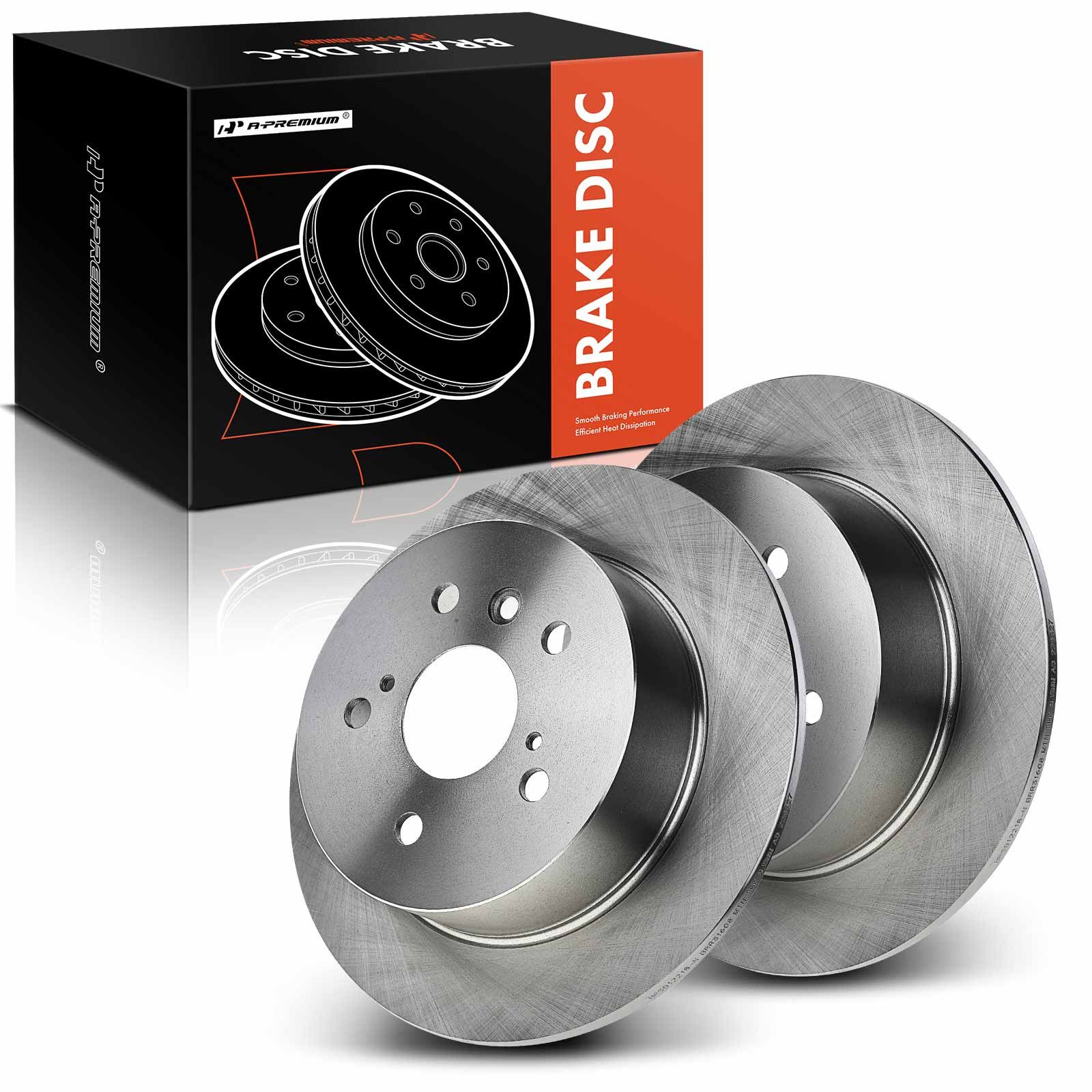 Rear Disc Brake Rotors for Toyota Camry 2012-2017 Avalon Lexus ES300h 2 ...