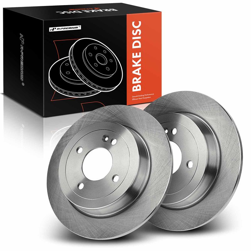 Rear Disc Brake Rotors for Hyundai Accent 12-21 Kia Rio 12-18 Attitude ...