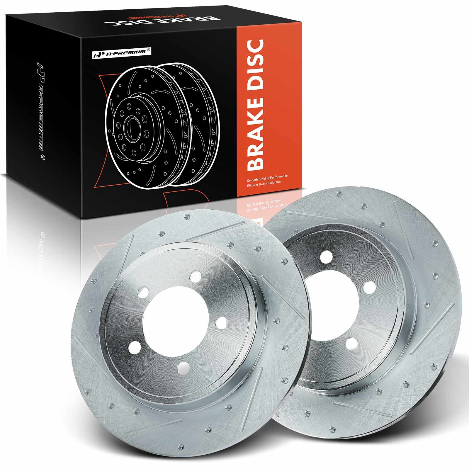 Rear Drilled Brake Rotors for Ford Explorer 2002-2010 Mercury ...