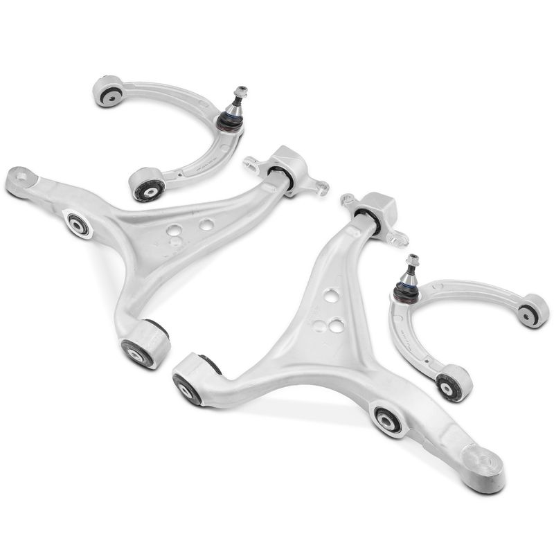 4 Pcs Front Lower & Upper Control Arm for 2012-2015 Mercedes-Benz ML63 AMG