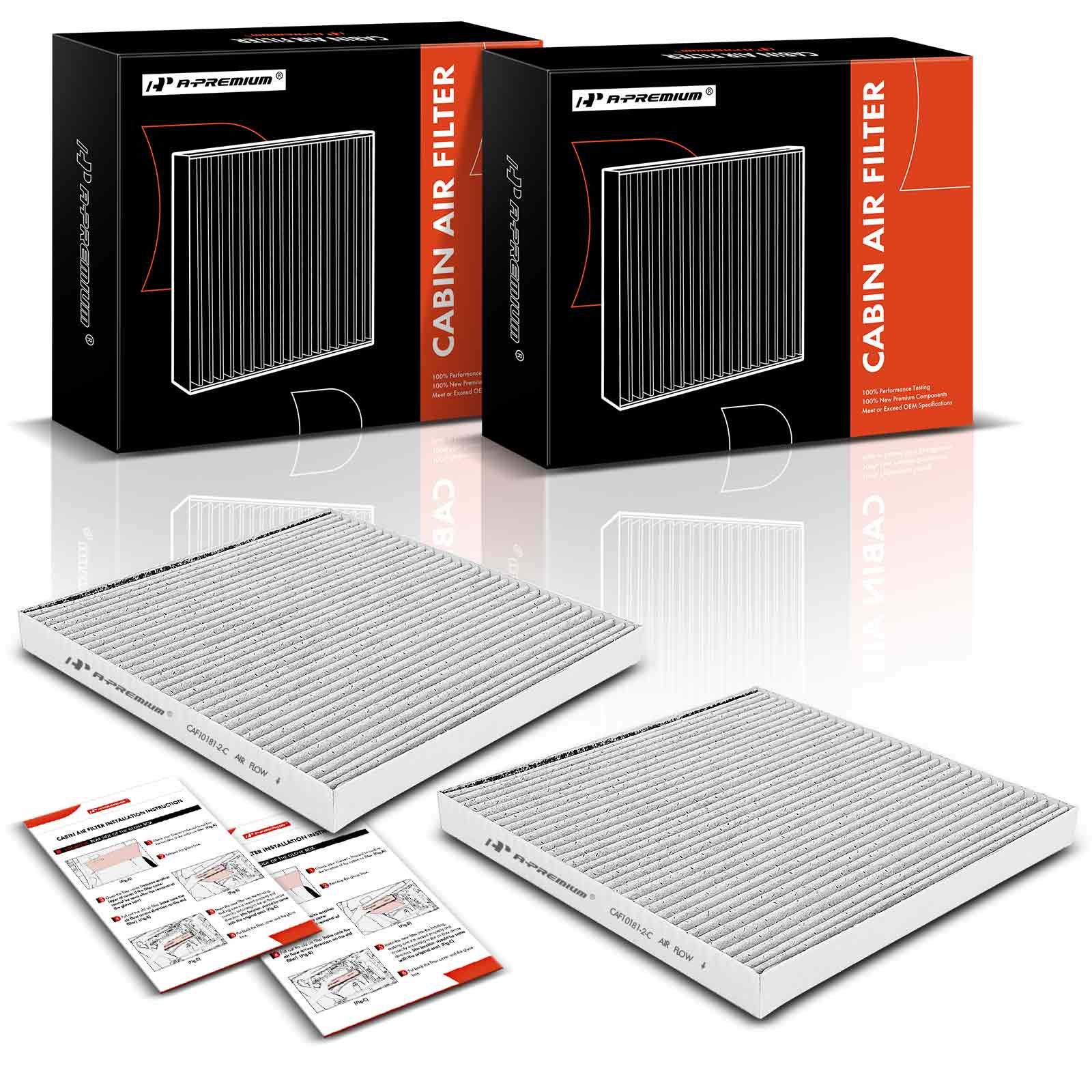 2 Pcs Activated Carbon Cabin Air Filter for Freightliner Cascadia ...