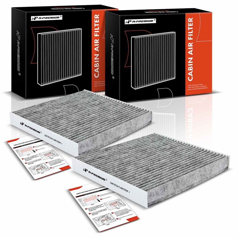 2 Pcs Activated Carbon Cabin Air Filters for Honda Accord 03-22 Civic ...