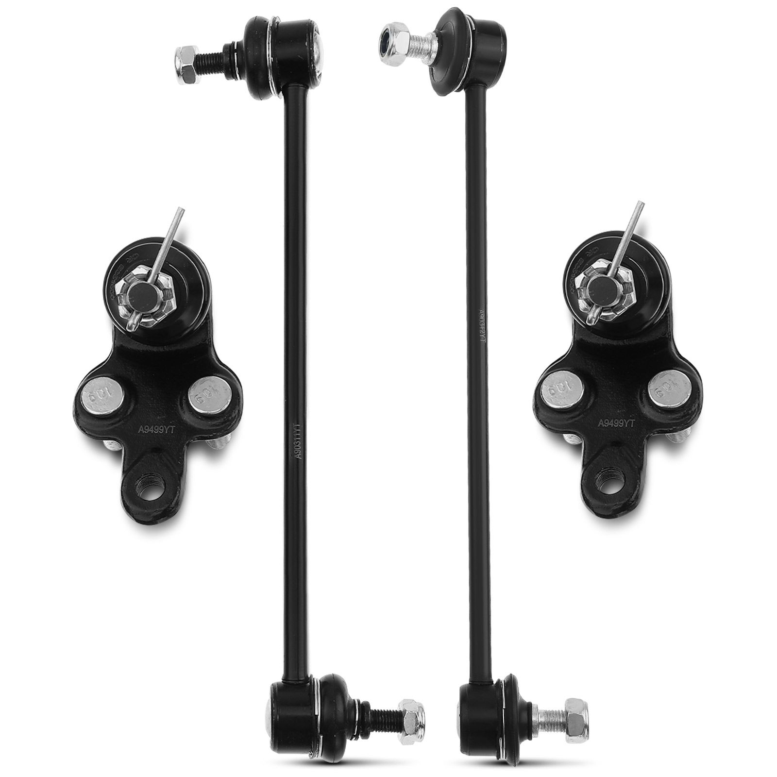 4 Pcs Front Sway Bar Links and Ball Joints for 2001 Lexus RX300 | A-Premium