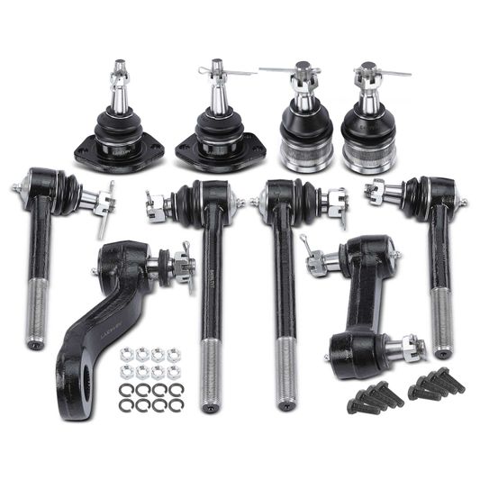 10 Pcs Ball Joint & Tie Rod for 1976 Chevrolet C10 Suburban