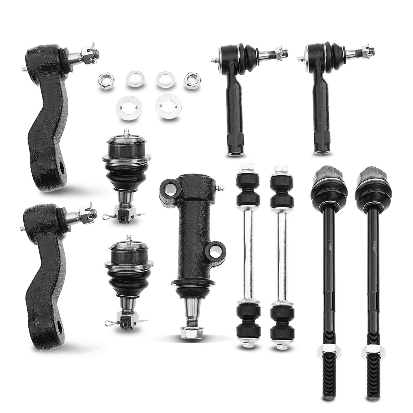 11 Pcs Front Sway Bar Link Tie Rod End Idler & Pitman Arm Ball Joint for Chevy GMC | A-Premium