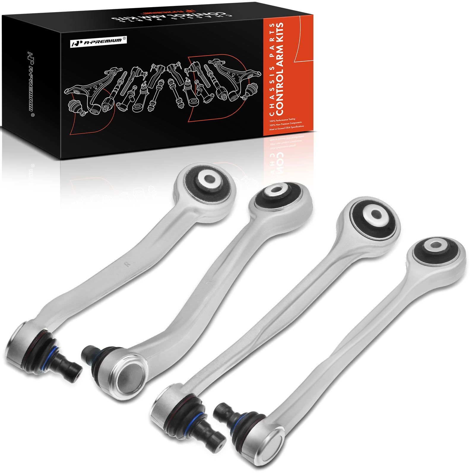 4 Pcs Front Upper Control Arm with Ball Joint for Audi A4 2009-2016 A5 ...