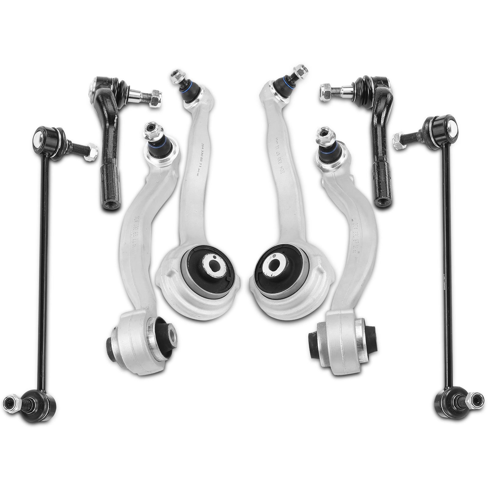 8 Pcs Control Arm with Ball Joint Sway Bar Link for Mercedes-Benz C300 ...