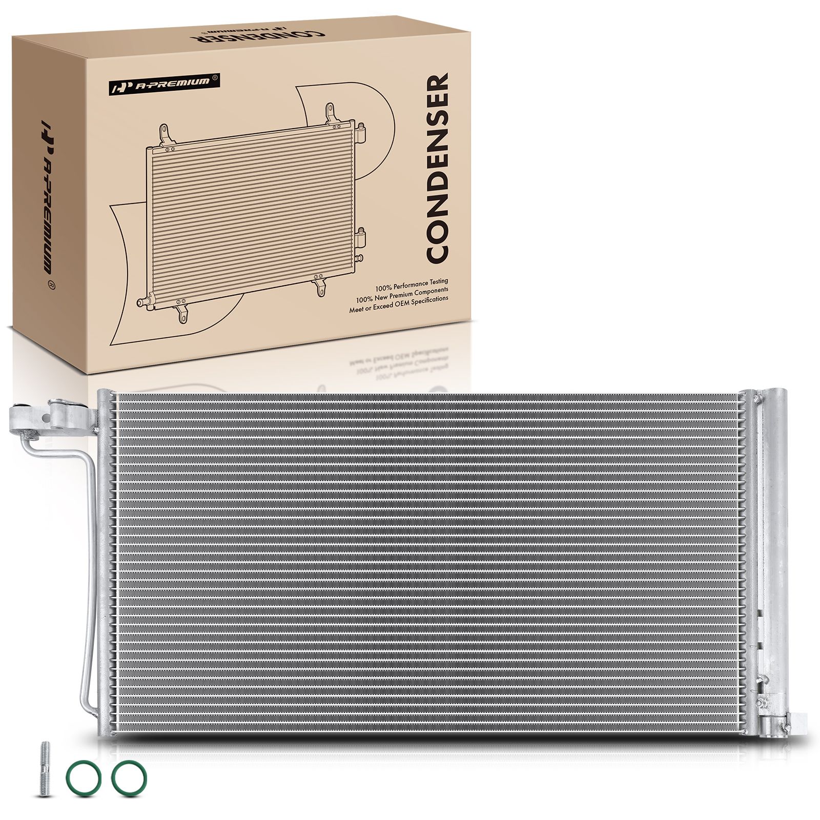 AC Condenser with Receiver Drier for Ford Focus 2012-2014 Naturally ...