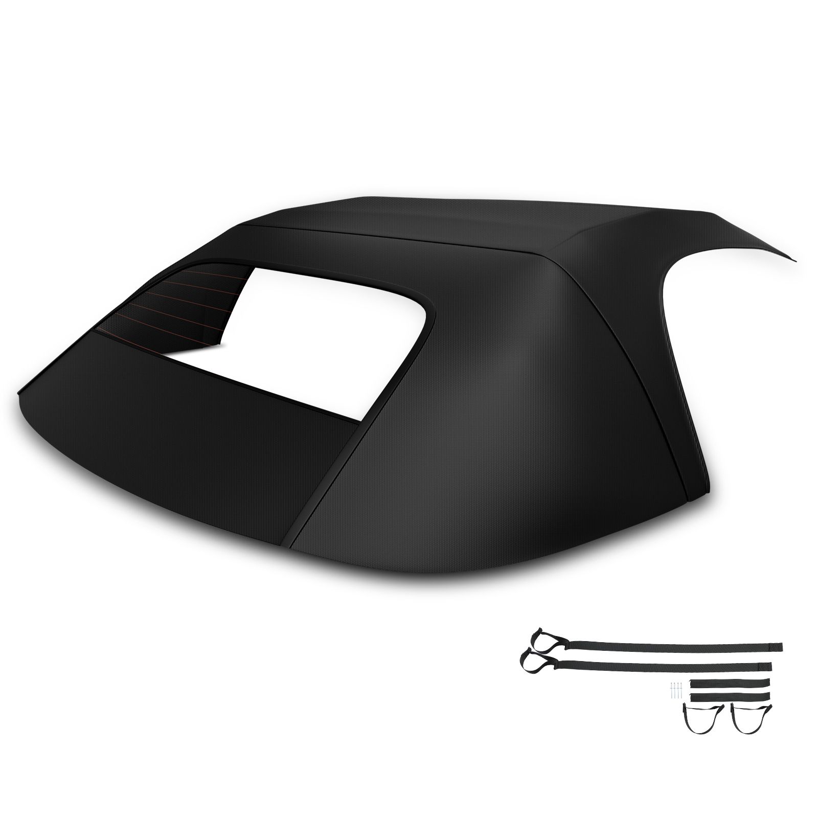 Black Convertible Soft Top with Glass Window for Honda S2000 2002-2009 ...