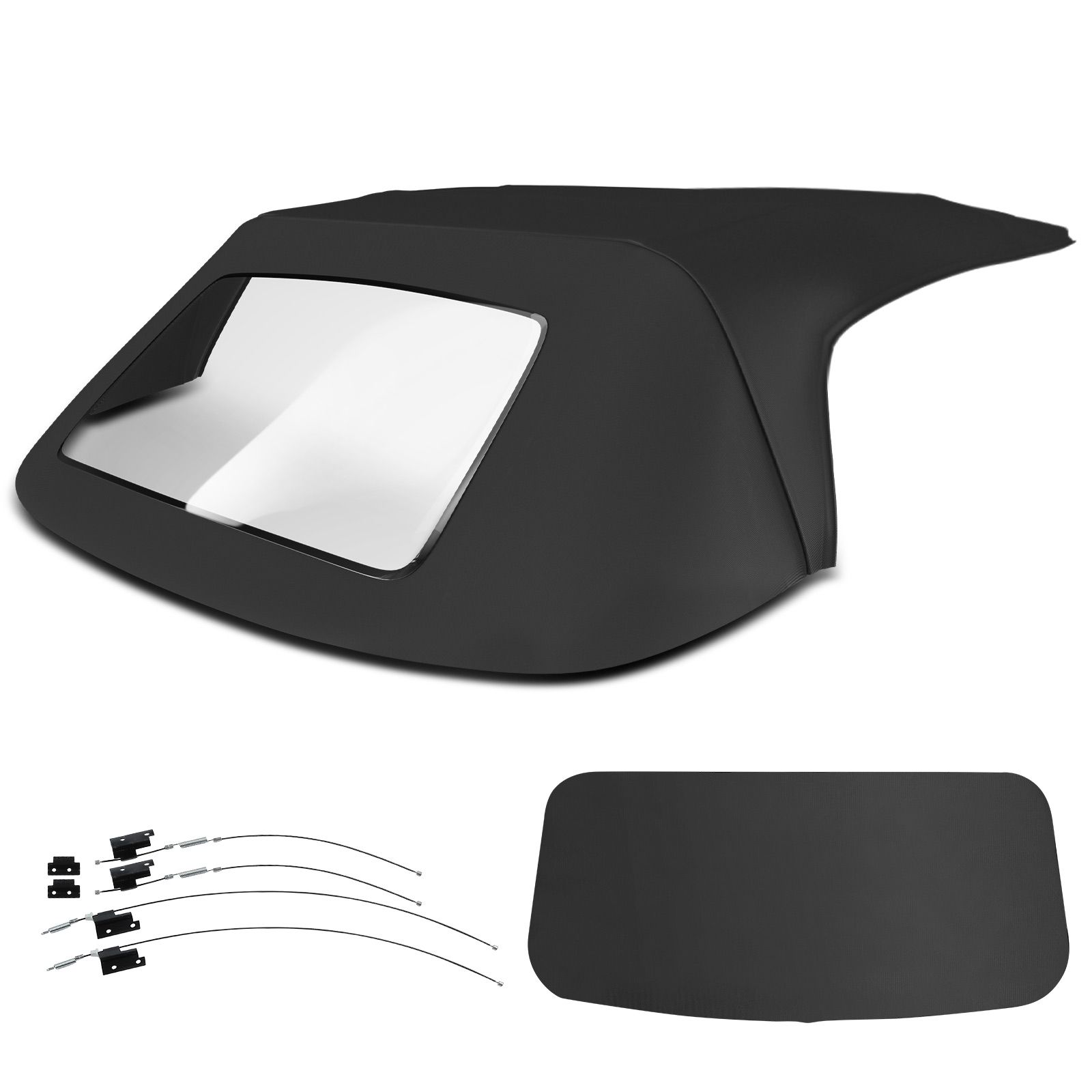 Twill Convertible Soft Top with Plastic Rear Window for BMW E36 Z3 1996 ...