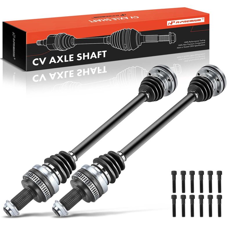 2 Pcs Rear CV Axle Shaft Assembly for BMW E83 X3 2004-2006 L6 2.5L 3.0L ...