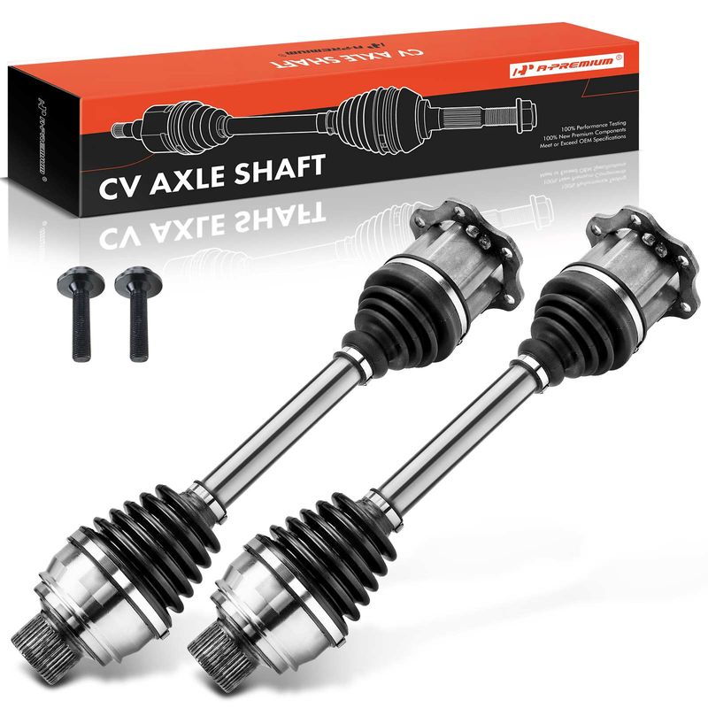 2 Pcs Front CV Axle Shaft Assembly for Audi S6 S7 S8 13-18 A6 A7 A8 Q5 ...
