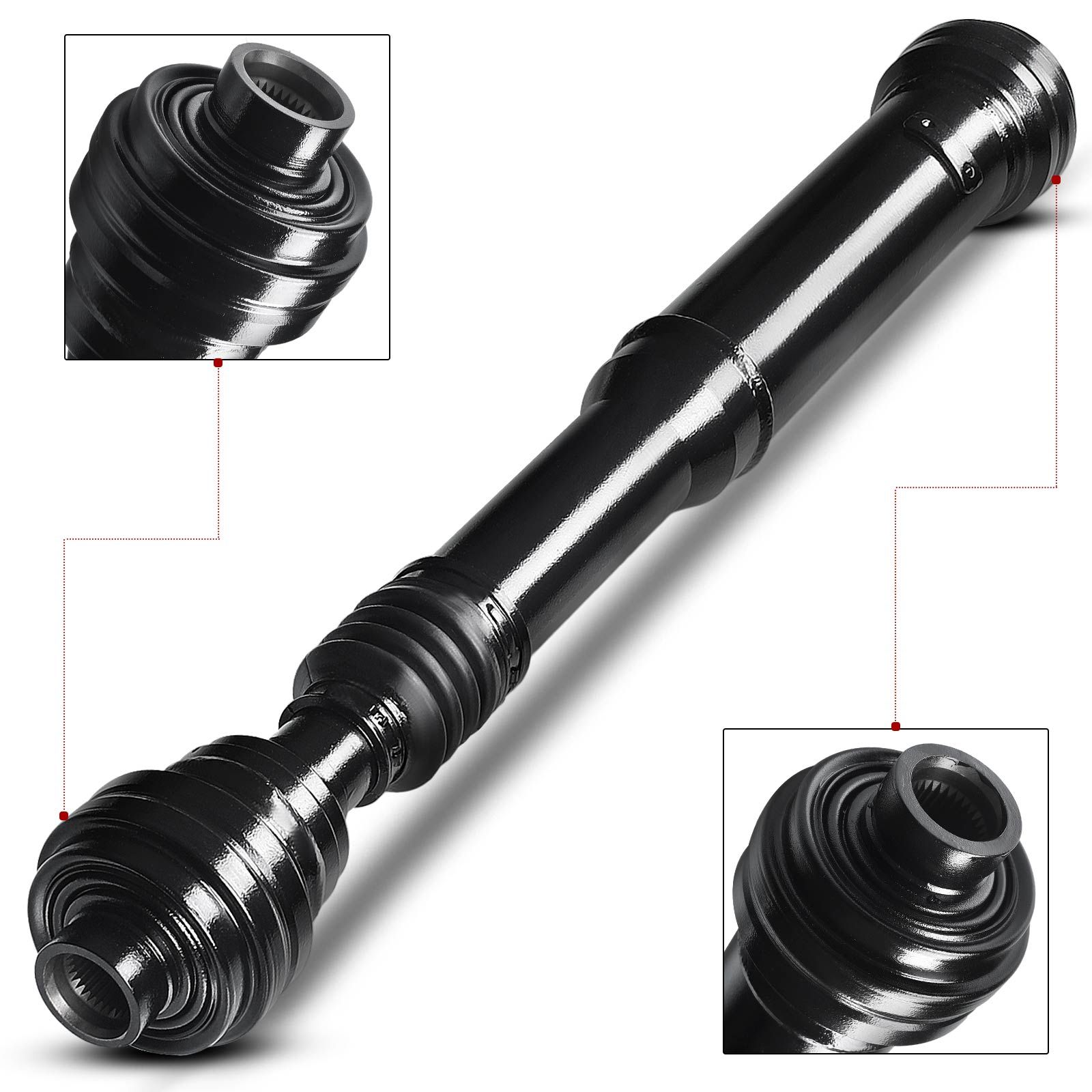 A-Premium 2011-2018 Porsche Cayenne 26.38 in. Drive Shaft, Front Side - APDS0416 | A-Premium