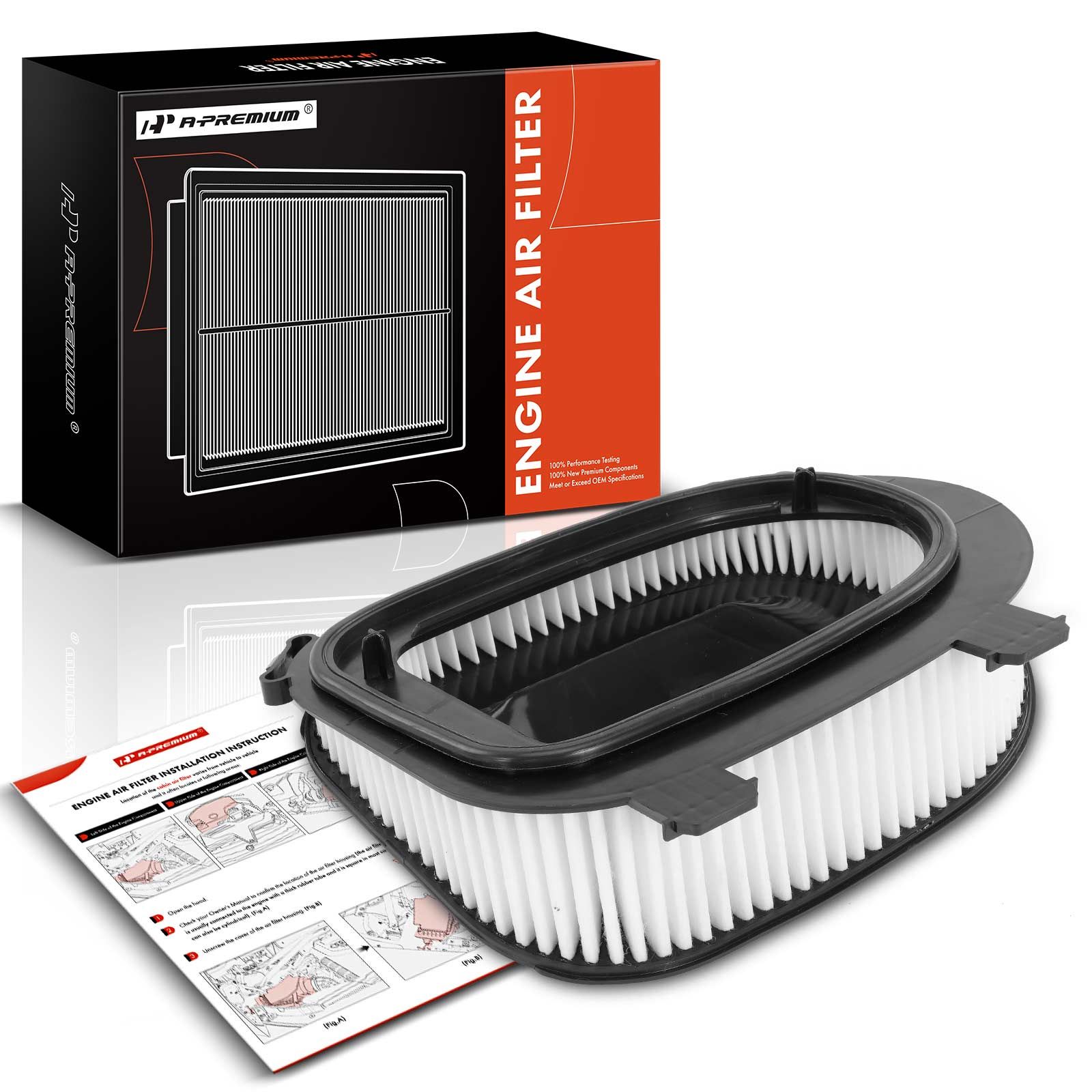 Engine Air Filter for BMW X3 xDrive28d F25 2015-2017 L4 2.0L | A-Premium