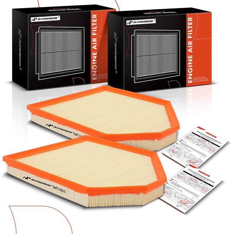 2 Pcs Engine Air Filter for BMW X3 2011-2017 BMW X4 F26 2015-2018 L4 2 ...